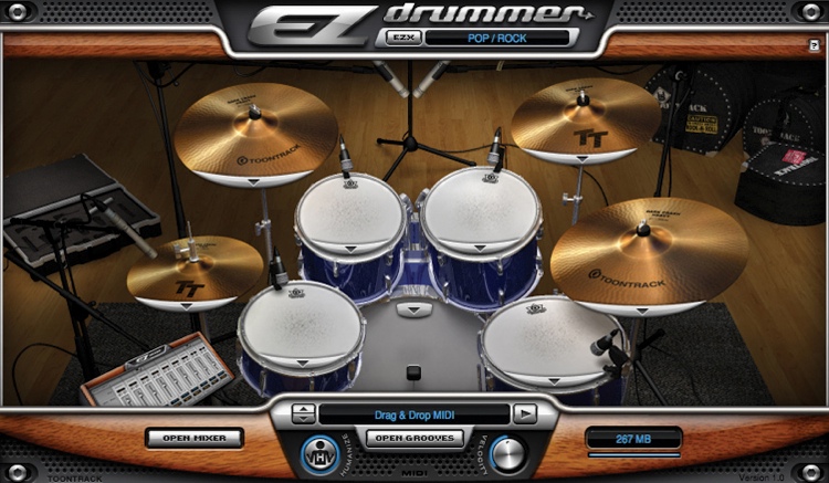 Software virtual instrument untuk drum (drum simulator) | Arie "CaseCat"