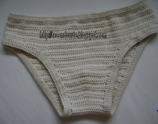 Tecendo Arte: Sunga em crochê.