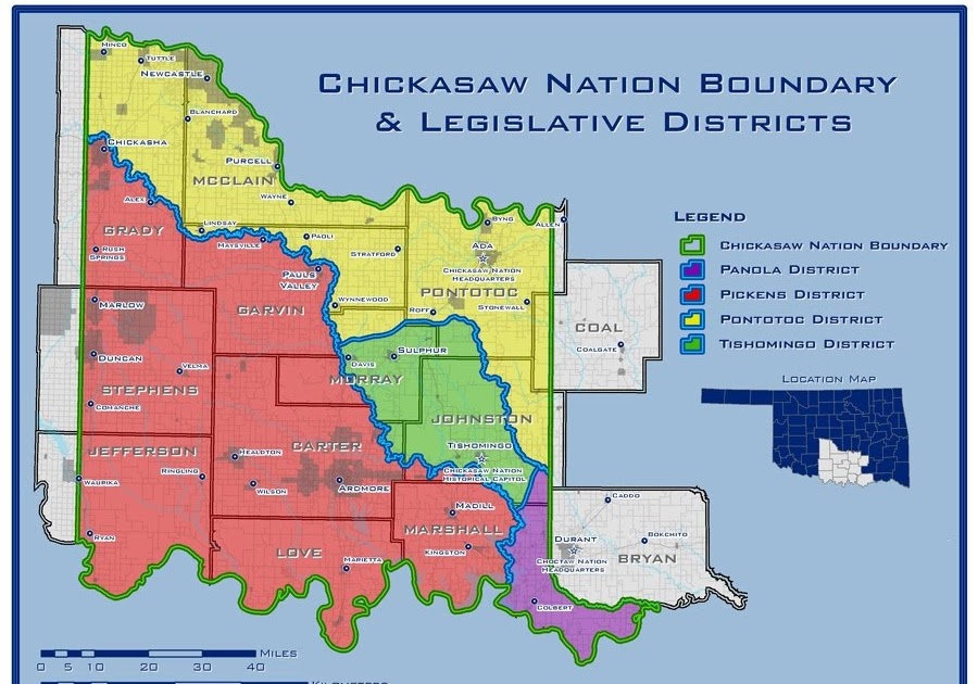 Legislator Beth Alexander: Chickasaw Nation Boundary and Legislative ...
