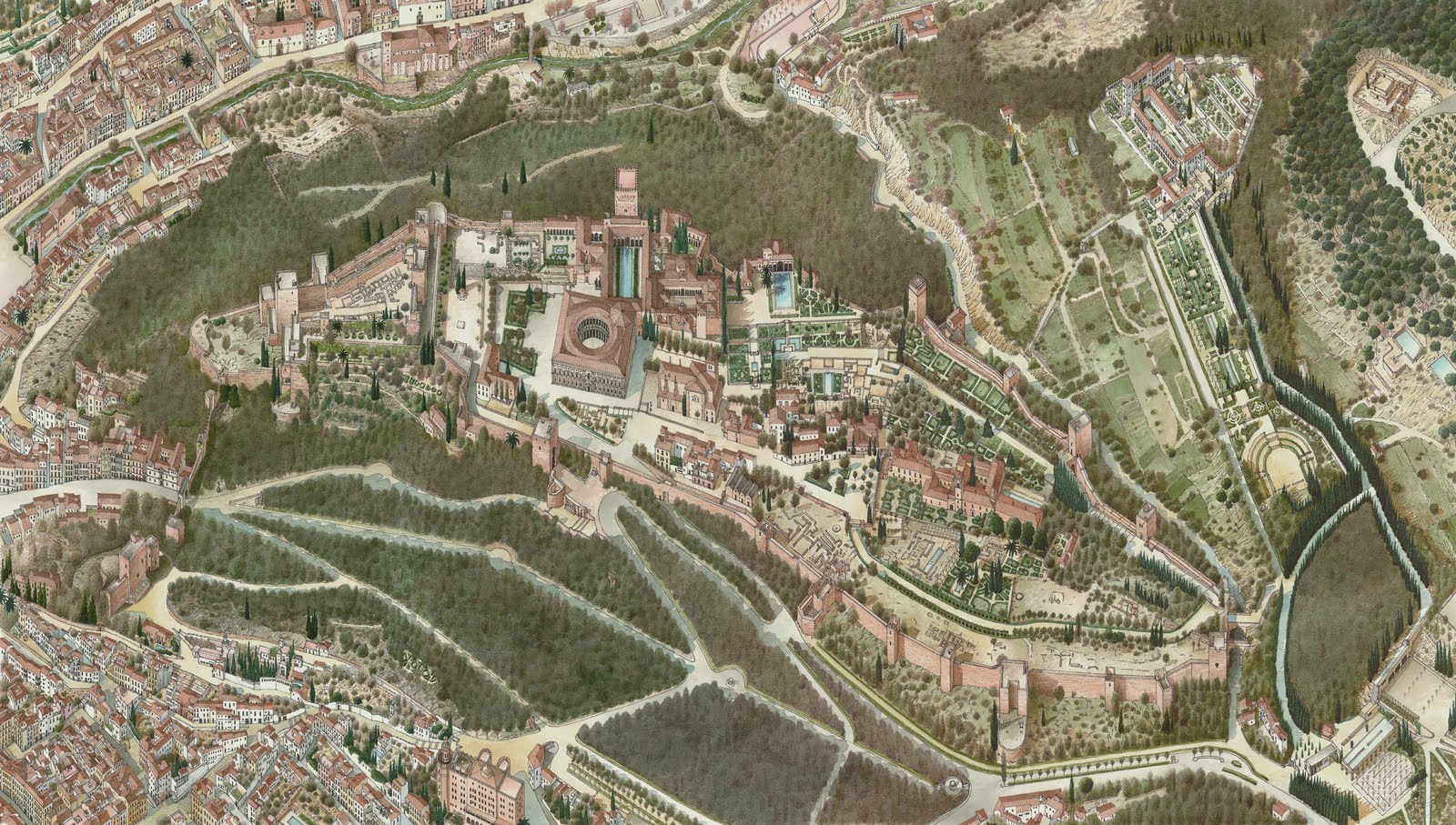 DIBUJANDO ARQUITECTURAS: Isi, La Alhambra de Granada