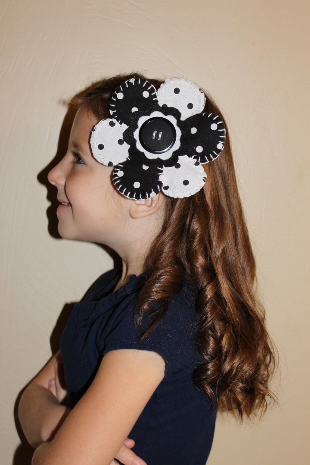Hairstyles for Girls.. The Wright Hair: Felt Flower with Ringlets