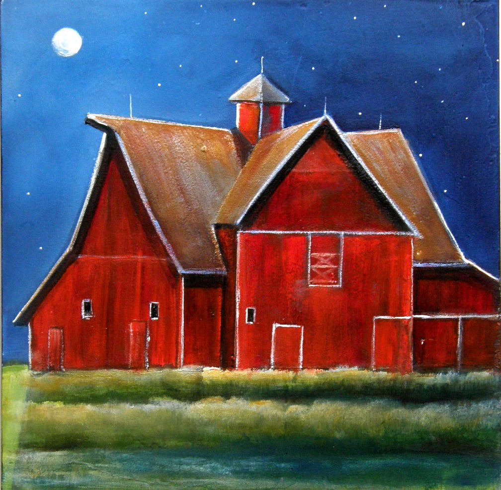 Toni Grote Spiritual Art From My Heart to Yours : Sept 1 OLD RED BARN ...