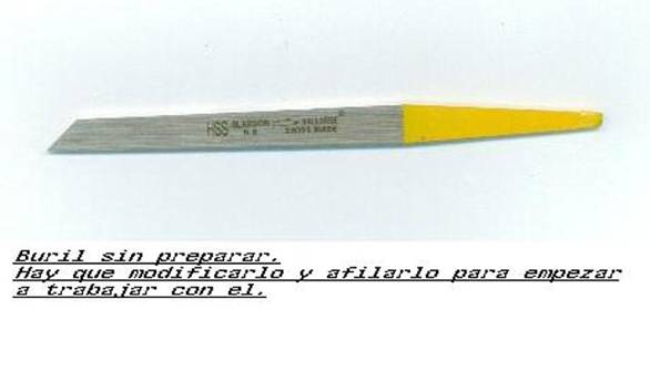 burilado y grabado a mano: PREPARACIÓN DE LOS BURILES