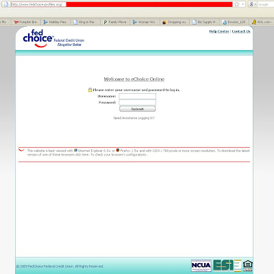 Rental Scams and all things related.: FedChoice gone phishing.