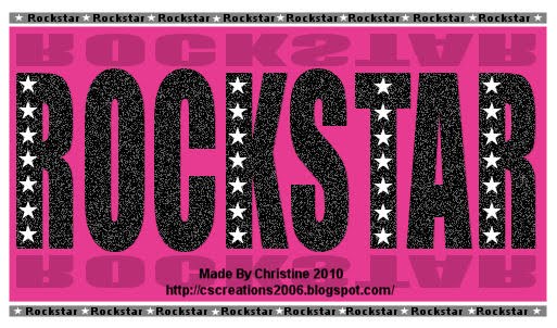 Christine's Creations: Rockstar Template