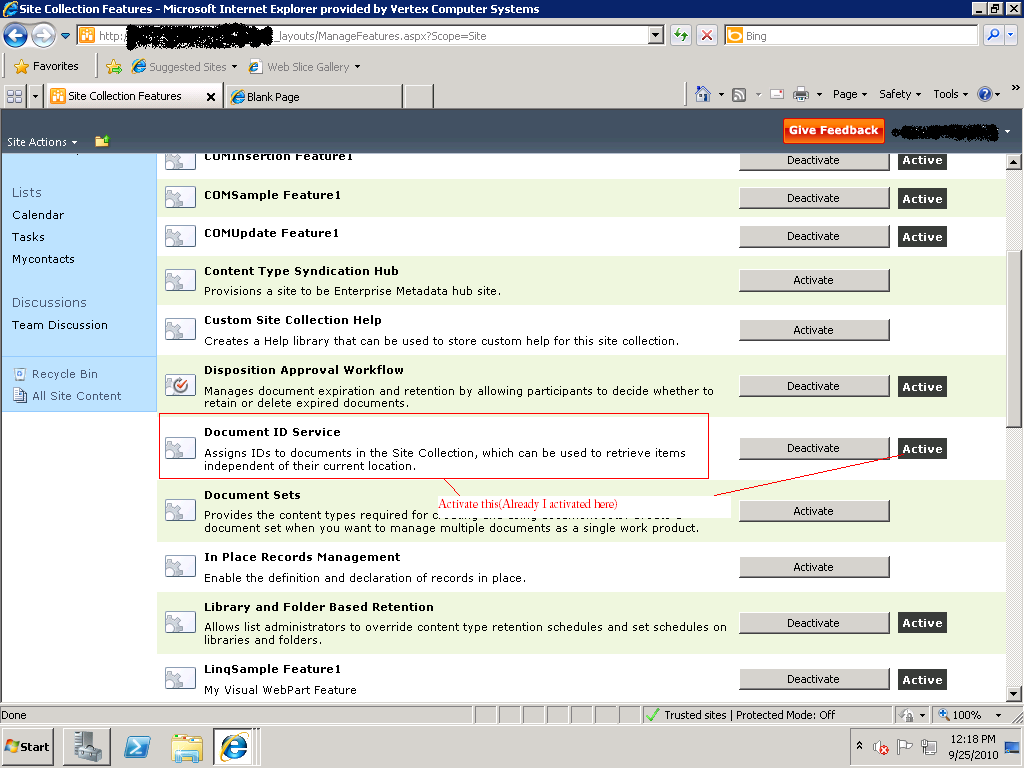 Purna S More Sharepoints Document Id Feature In Sharepoint 2010