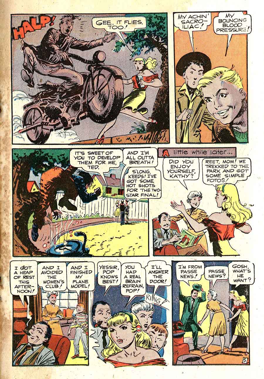 Thrilling Comics #68 - Frank Frazetta art - Pencil Ink