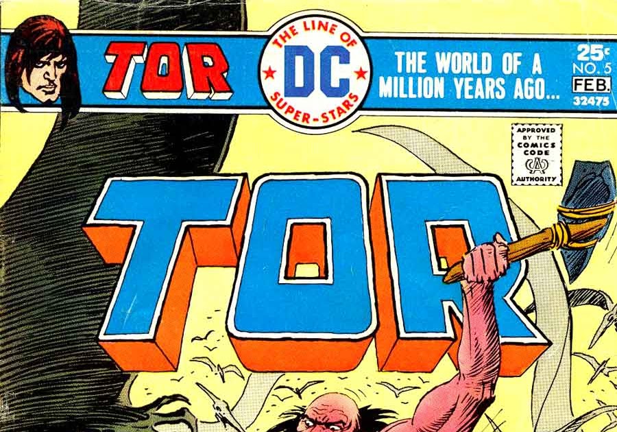 Tor v2 #5 - Joe Kubert cover and reprints - Pencil Ink