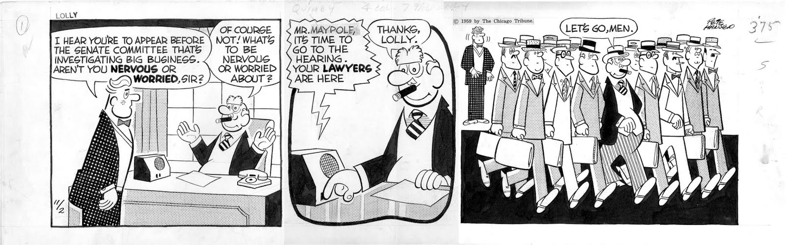 Otro blog sobre originales de comic: Tiras diarias de Lolly, por Pete ...