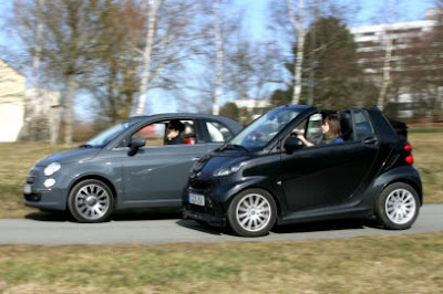 New Cars Desings Sport: New Fiat 500 C vs Smart Fortwo Cabrio