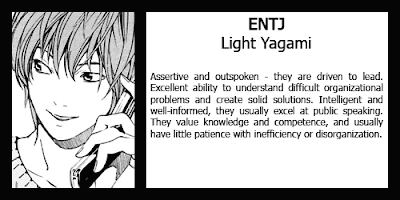 JKIM: Death Note ㅡ MBTI test