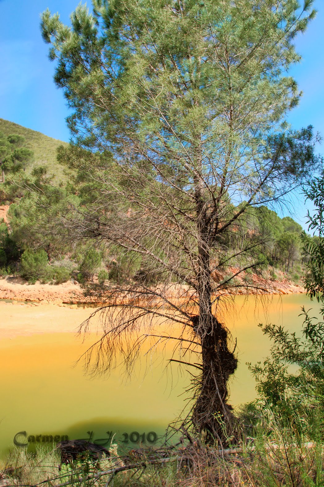 Mirando el mundo: Rio Odiel a su paso por Sotiel Coronada