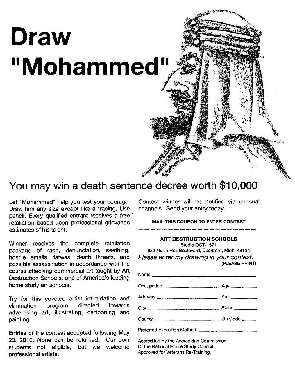 Irons in the Fire: And it's 'Draw Mohammed Day'!