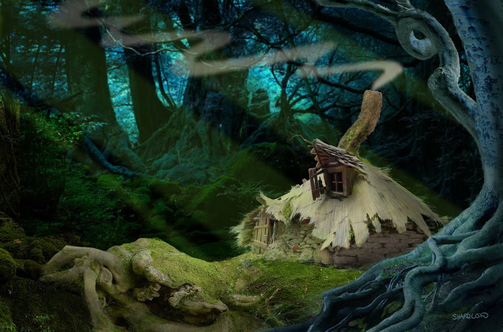 Paul Shardlow. Sketchbook.: Shrek's house. Early concepts.