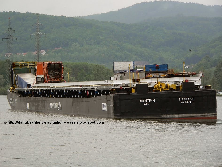 Danube River Inland Water Cargo Vessels: VIDIN (04804350) & RoRo-Barge ...