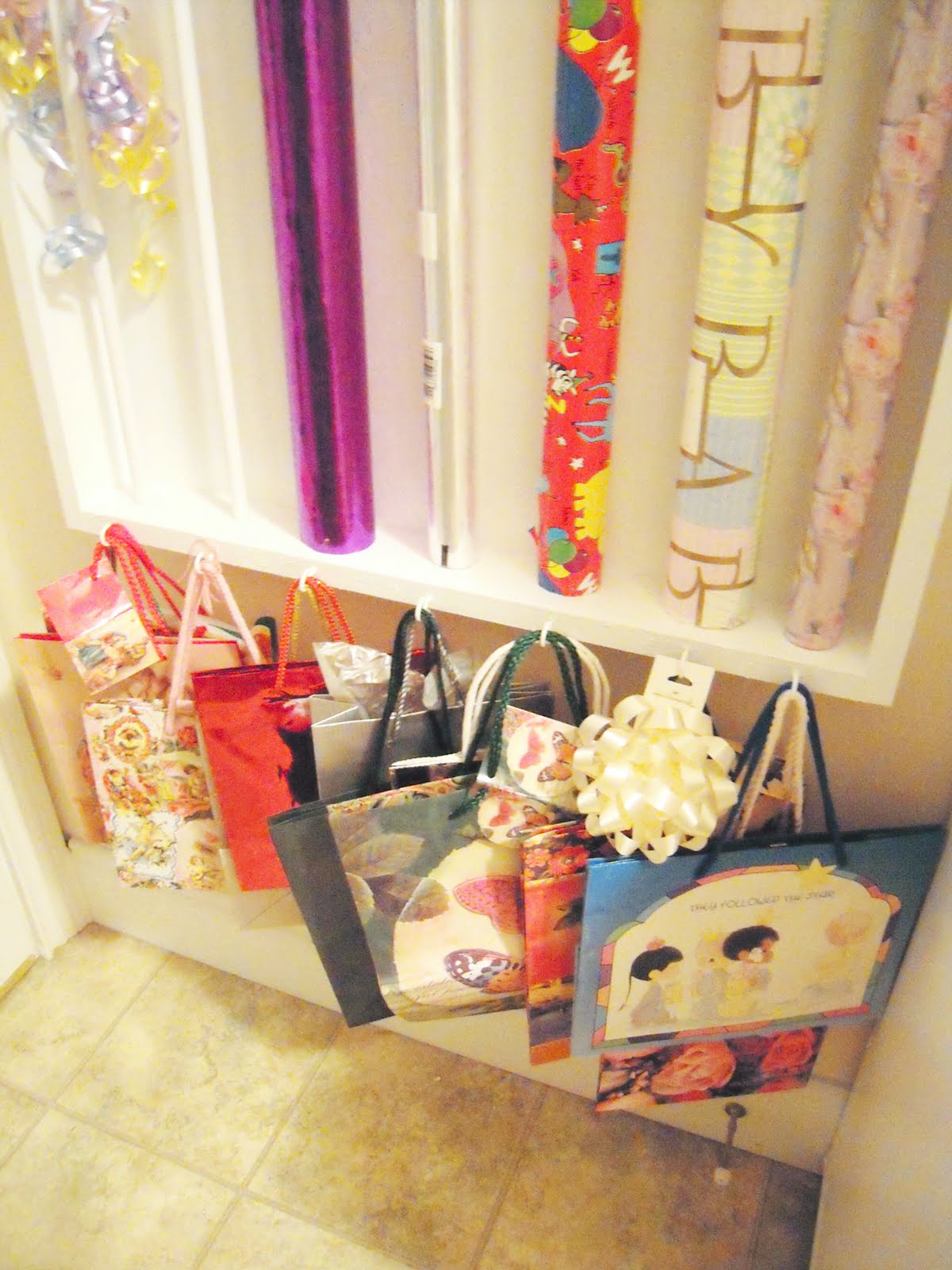 My Cottage Charm: That's a Wrap! How to Build a Gift Wrap & Ribbon Work ...