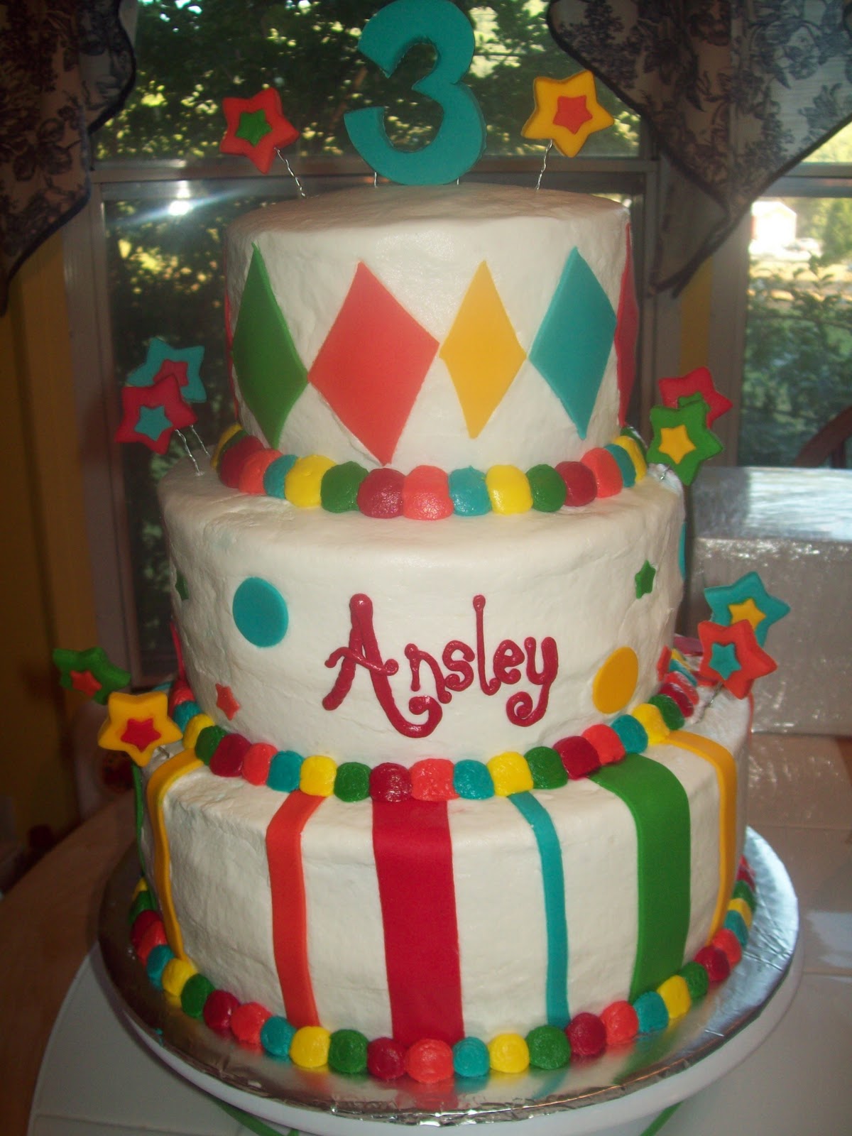 BB Cakes: 3 tier Carnival cake