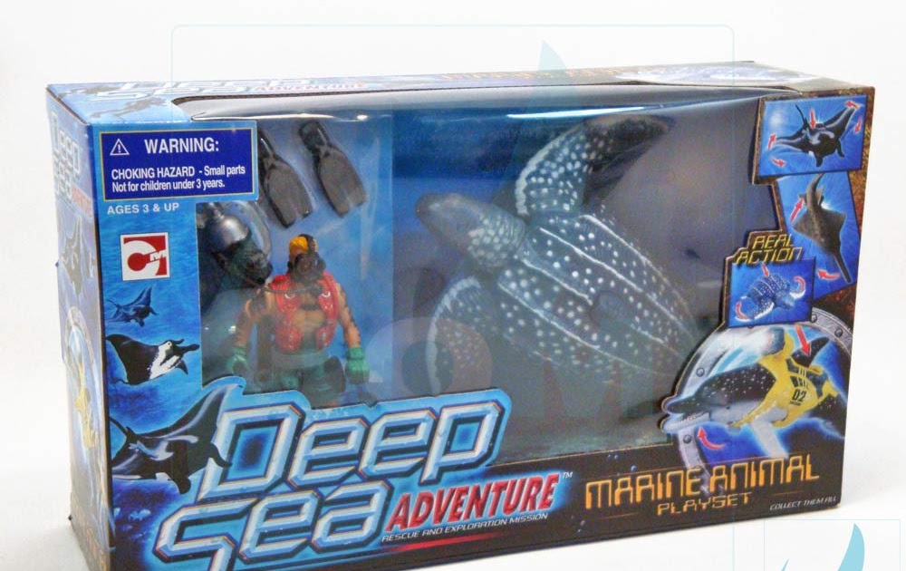 JoMi toys: Deep Sea Adventure Marine Animal Playset - Turtle - Updated!