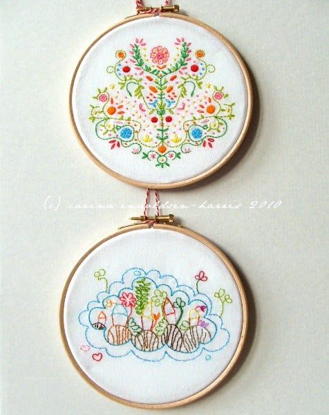 polka & bloom: Embroidery hoop framing tutorial