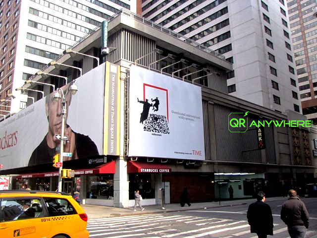QR Codes in Advertising: TIME Magazine QR Code Billboard Advertisement