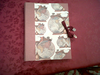 TdC Cartonnage: Album de fotos mapamundi