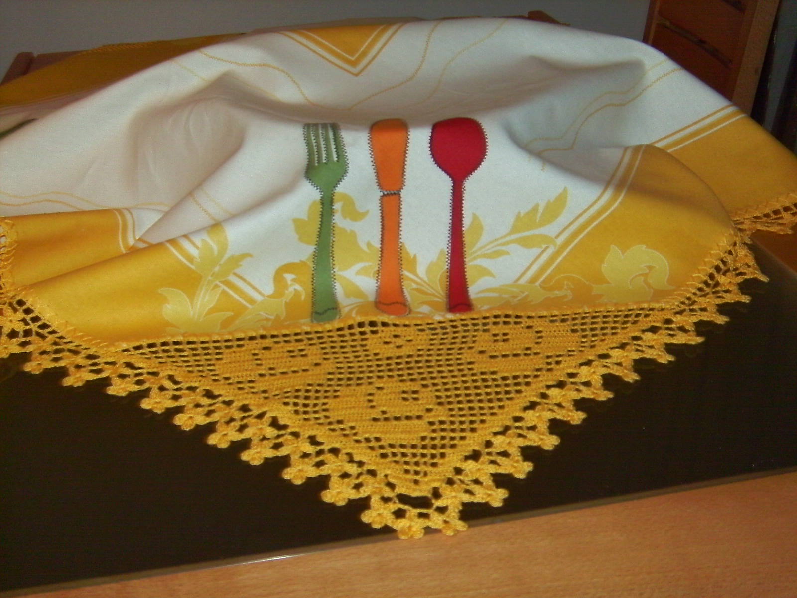 Rendas e Bordados: Panos de cozinha