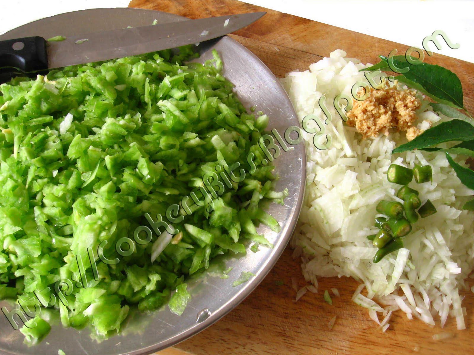 Cookery Bits: Pavakka Thoran - Sauteed bitter gourd with coconut