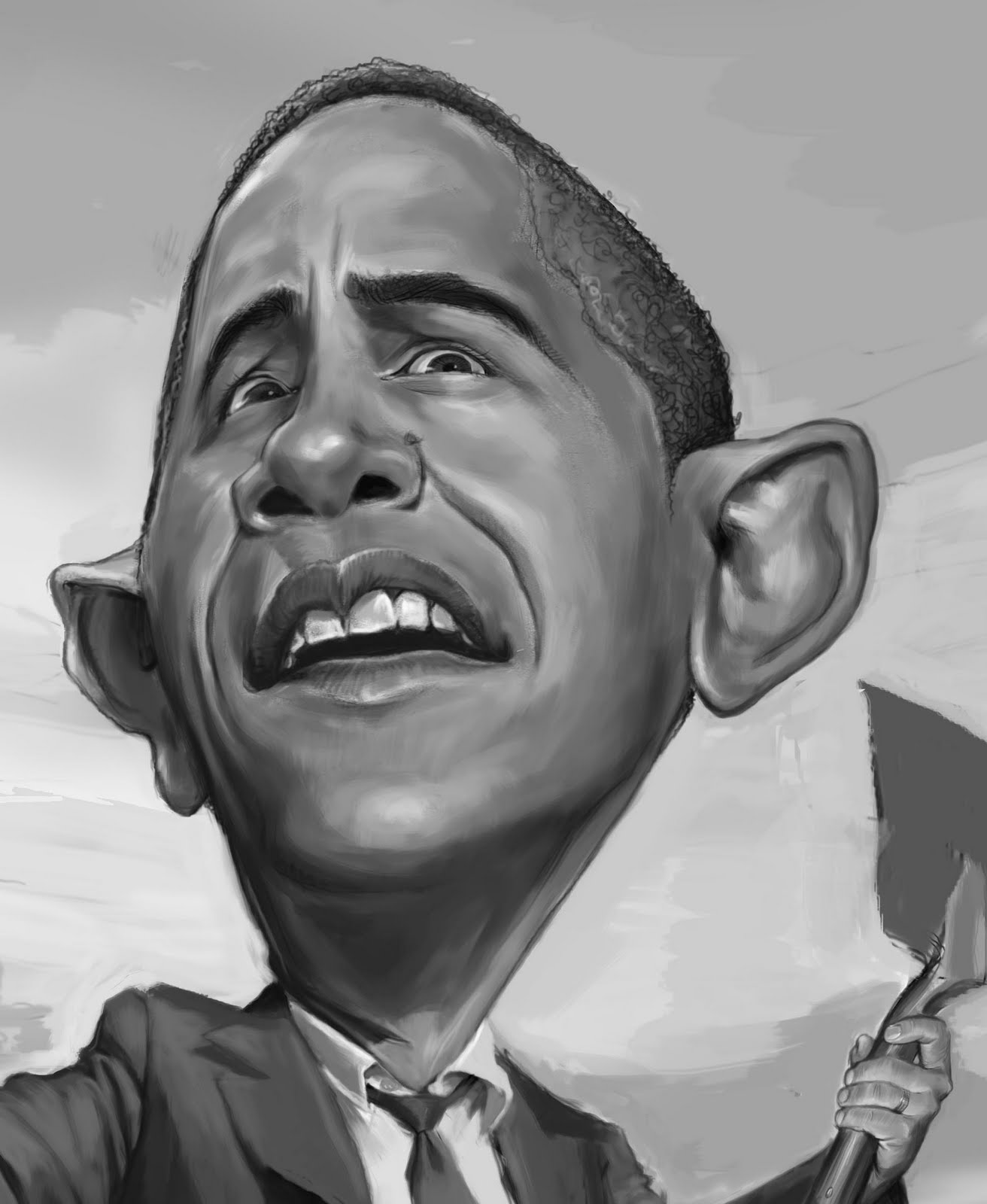 Lars Blog: Obama Head Value Painting