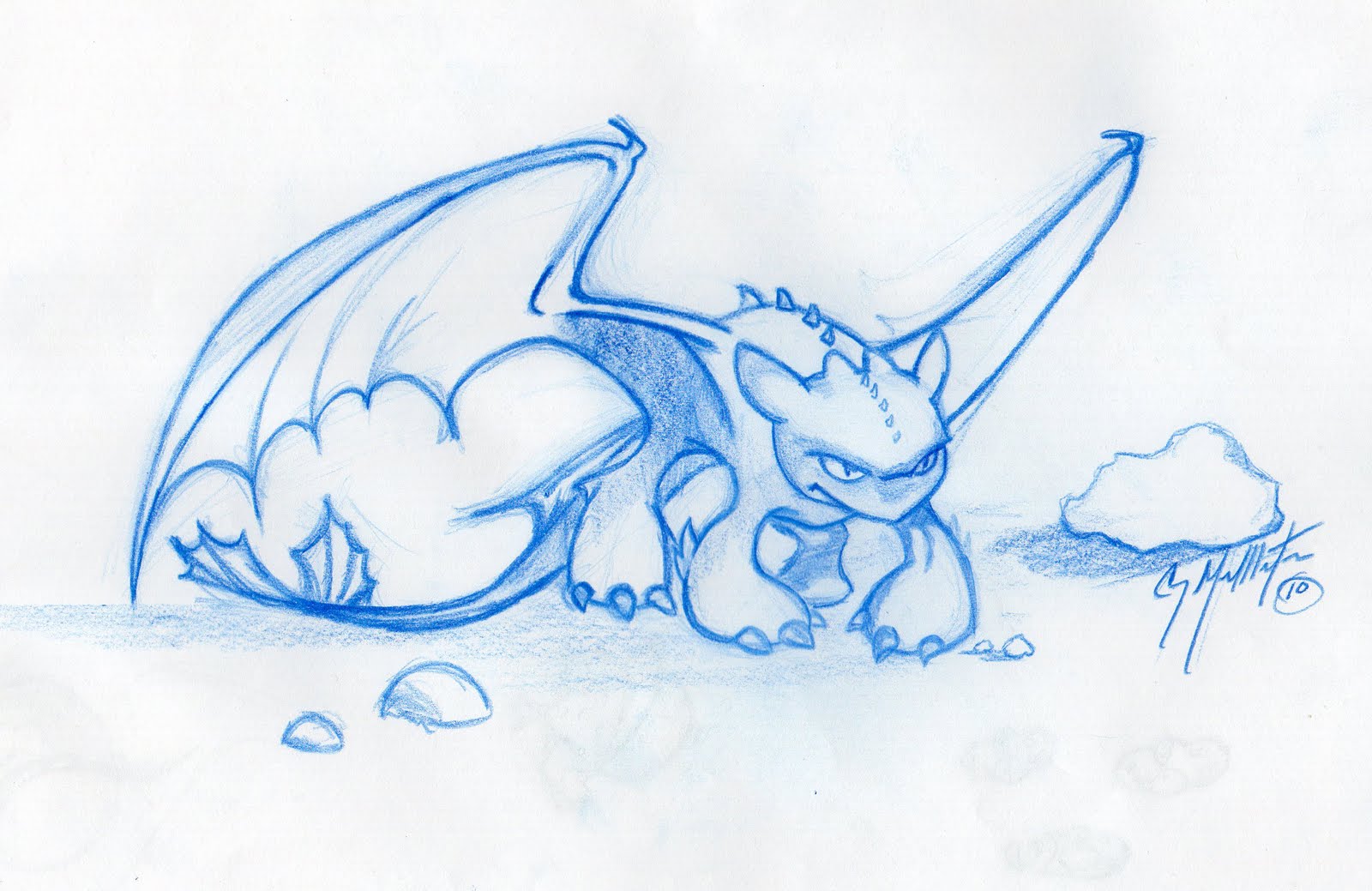 How To Train Your Dragon Toothless Drawing