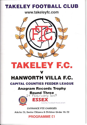 Pie and Mushy Peas: Takeley FC