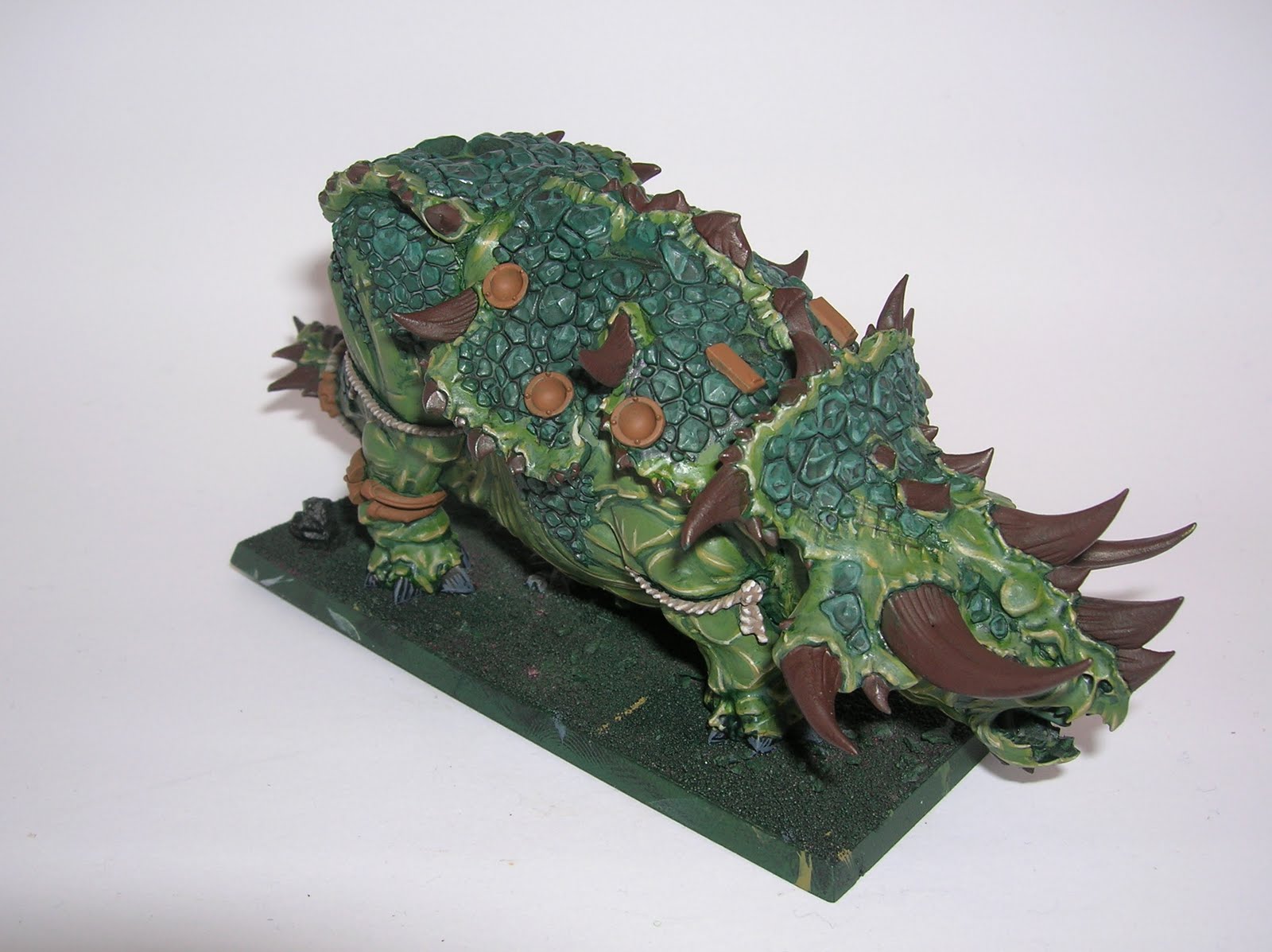one inch warriors: Stegadon WIP