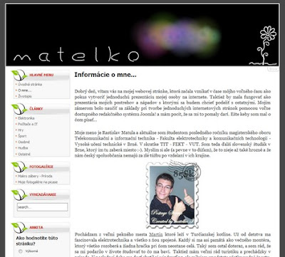 Matelko - Web page
