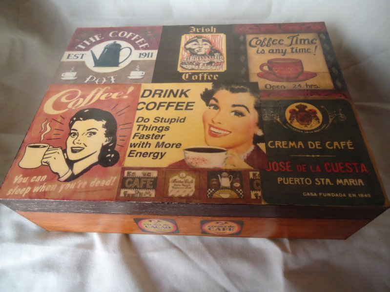 Creatividad y Artesanía: Una de cajas... hecha con Deucopage: Para café