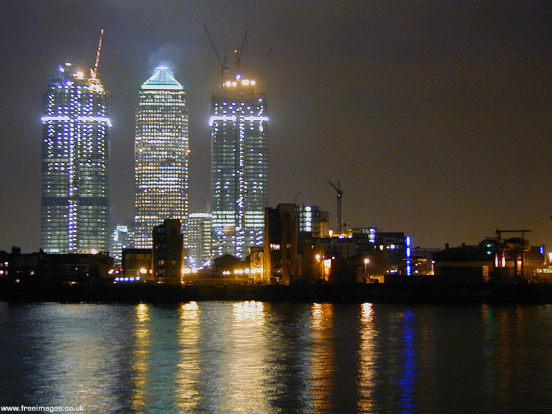 Towers at night-1 - WALLPAPER WORLD