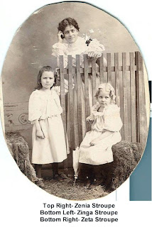 Jacob Stroup Family: Col. Henry Stroupe's 3 Daughters