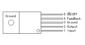 Power Supply Circuit: LM2575 Switching regulator 5V 1A
