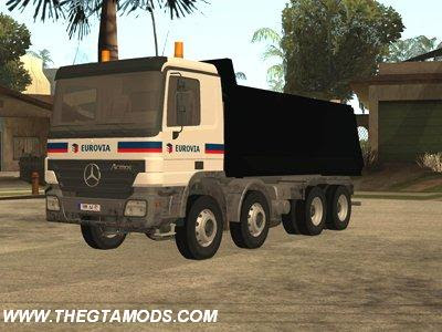 Mods para gta sa: Mercedes Benz Actros Dumper