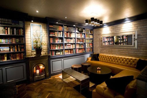 A speakeasy with books: Books & Bars | A Darling Blog