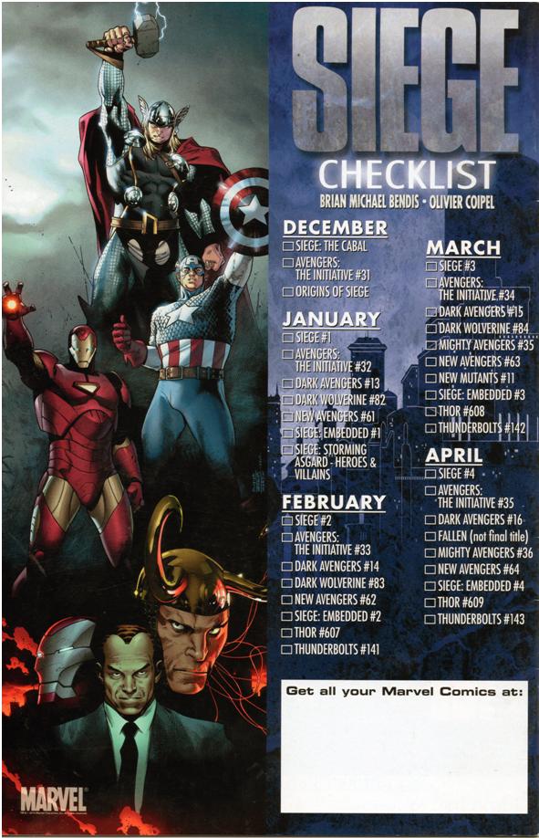 EL PUENTE A OTRAS TIERRAS: SIEGE - CHECKLIST