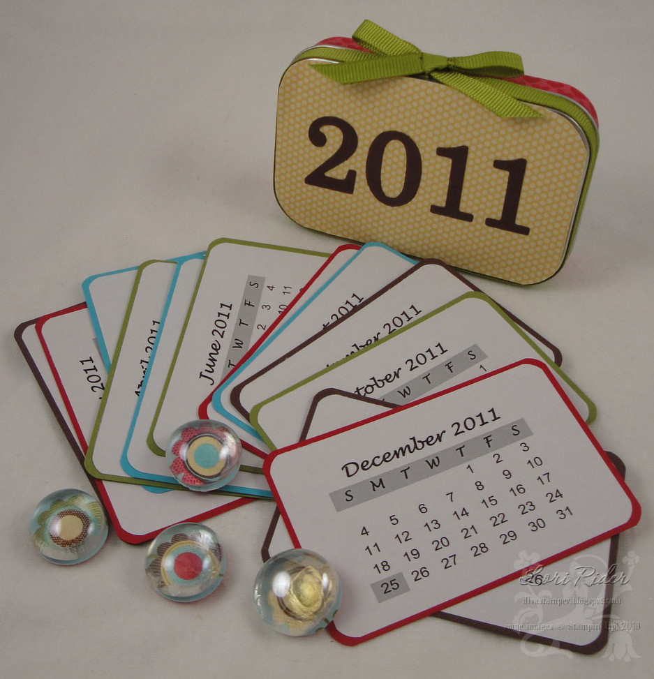 The Diva Stamper: Altoid tin calendar kit!