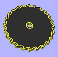 Saw Blade 1 - decoration,woodworking,workshop - Free DXF Files