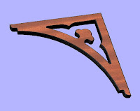Corner Bracket 3 - corner bracket,fretwork,woodworking - Free DXF Files