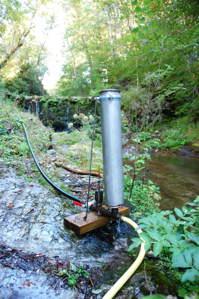 L'aventure, l'installation: Le bélier hydraulique