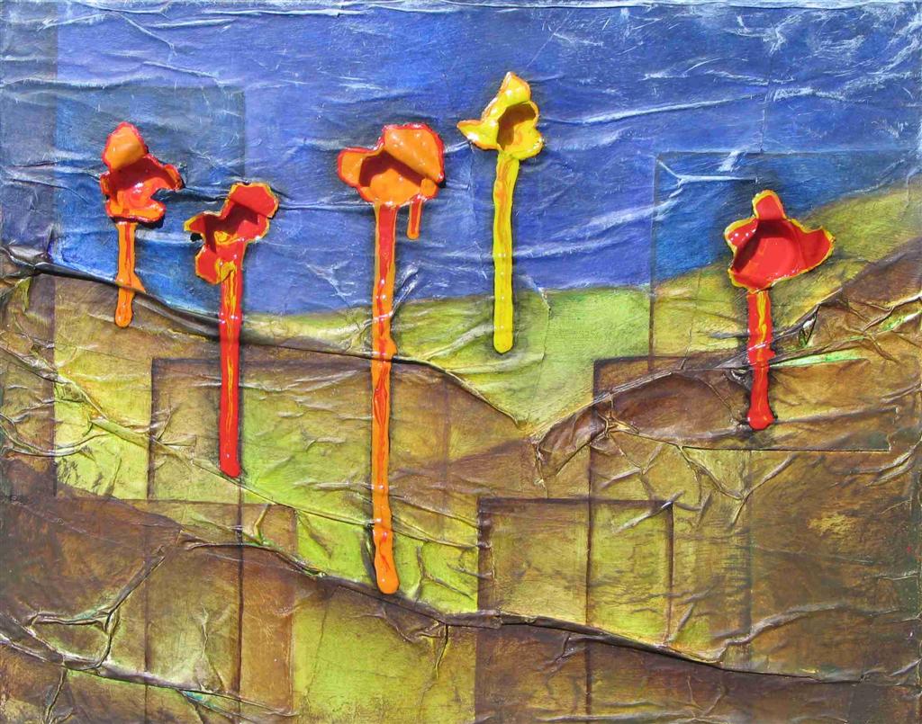 Daily Painters Of Colorado: "Landscape V" Contemporary Abstract Mixed ...