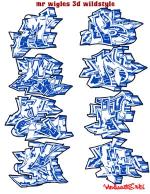 graffiti: Free Printable Mr Wiggles Graffiti Alphabet