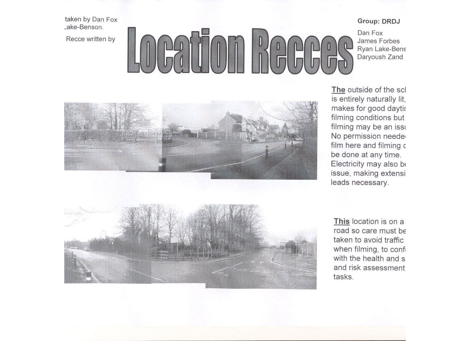 KLS AS Media Foundation Production: Pre-Production Report