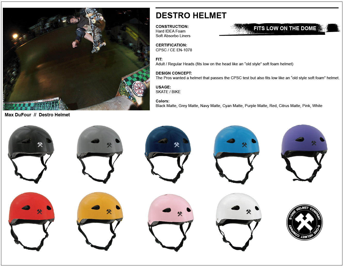 S1 Helmet Co | Official Blog : The best skate helmet? The Destro Helmet