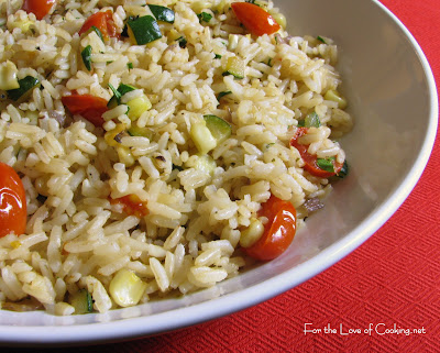 Brown Rice with Vegetables | For the Love of Cooking