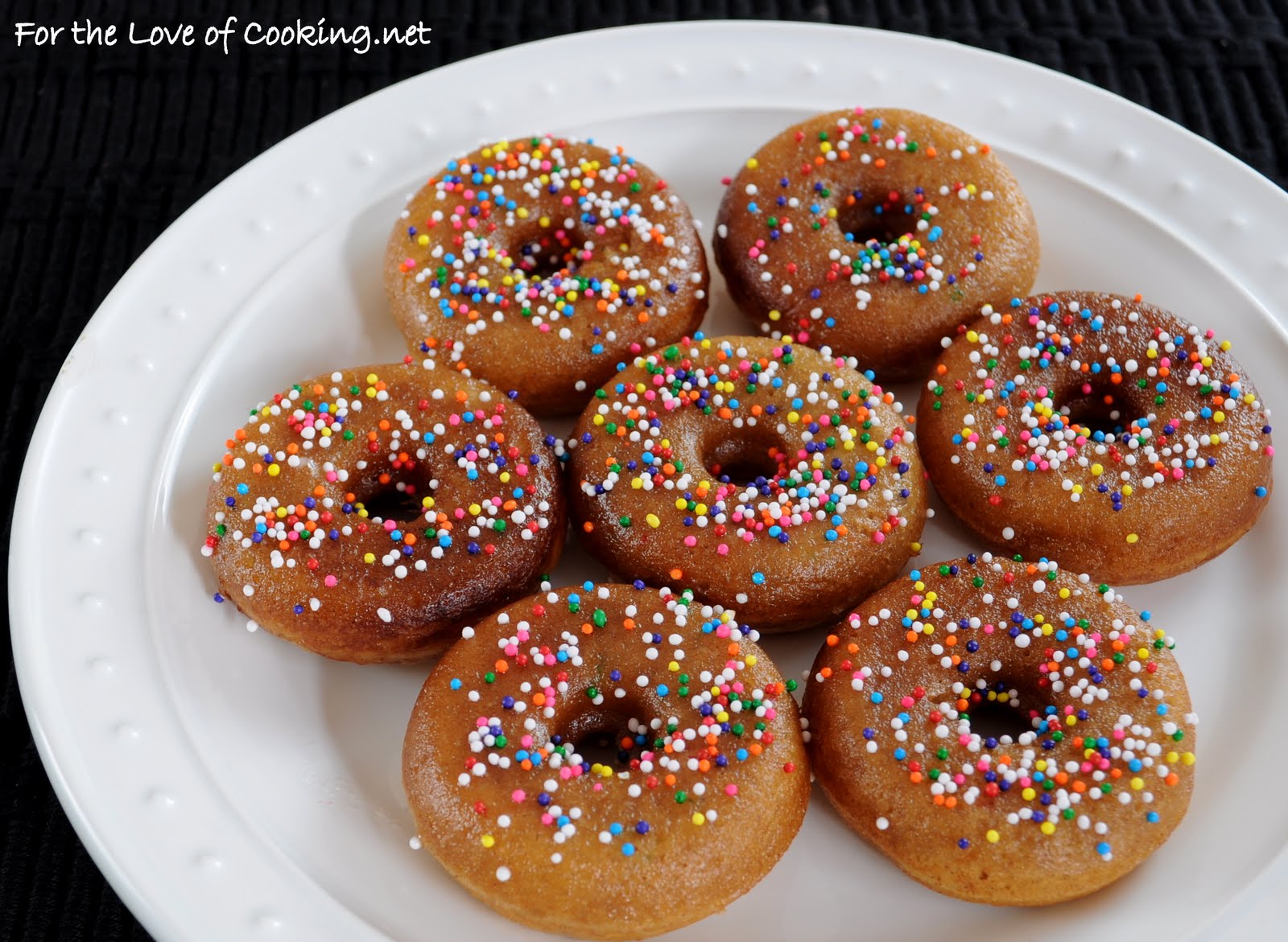 Homemade Baked Cinnamon Mini Donuts with Maple Glaze | For the Love of ...