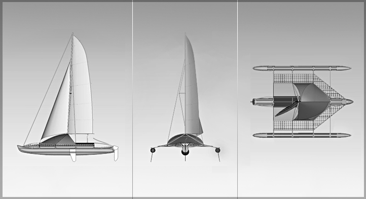 CKD Boats - Roy Mc Bride: The inflateable Trimaran concept
